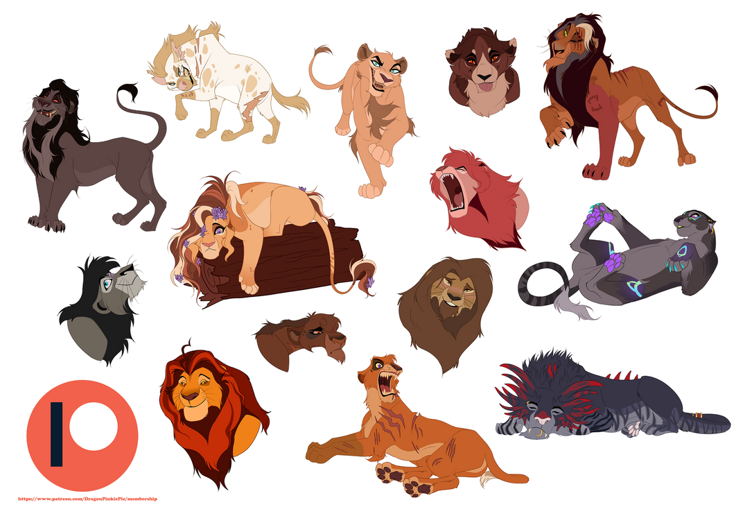 August Patreon Rewards By Darksavannaking On Deviantart