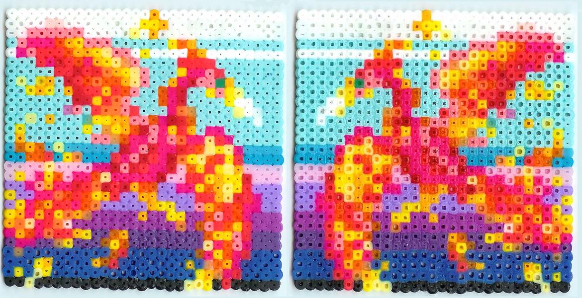 Fuse Bead Phoenix by raybies on DeviantArt