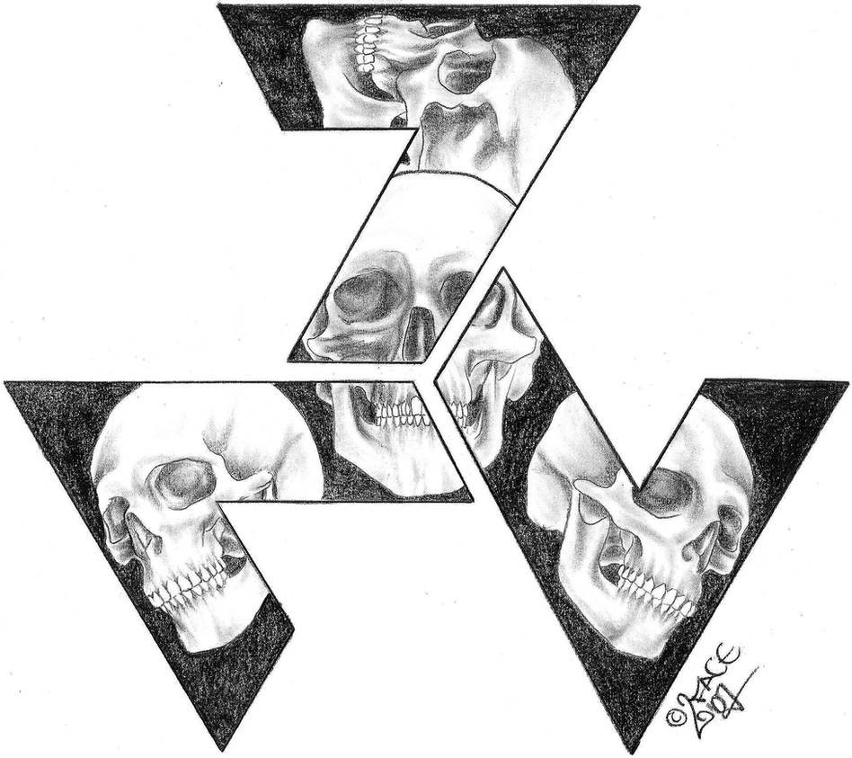 Skull Triskele Tattoo Design by 2Face-Tattoo on DeviantArt