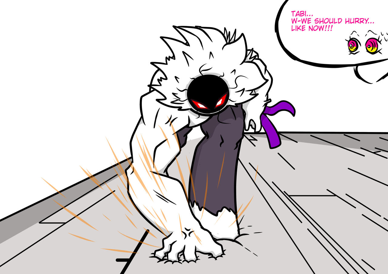 Tabi And Nikusa Run Away From Omnificent By Colorartandbolb On Deviantart