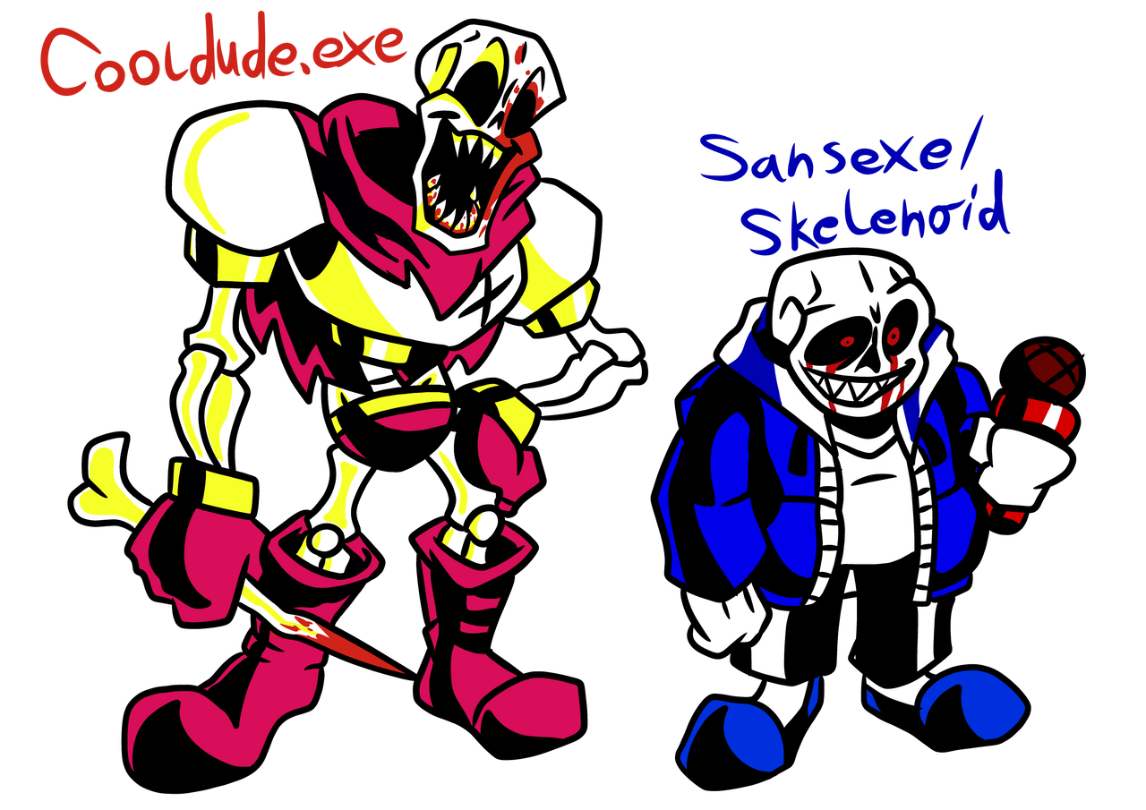 Cooldudeexe And Sansexeskelenoid Fanart By Colorartandbolb On Deviantart