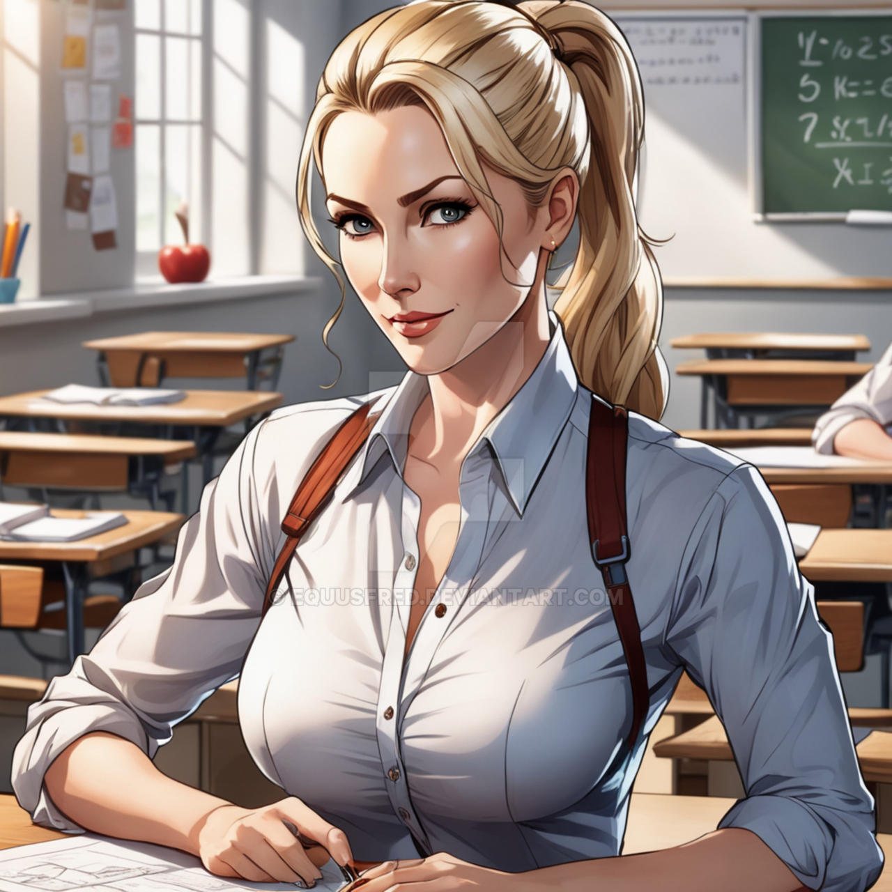 Teacher In The Classroom By Equusfred On Deviantart