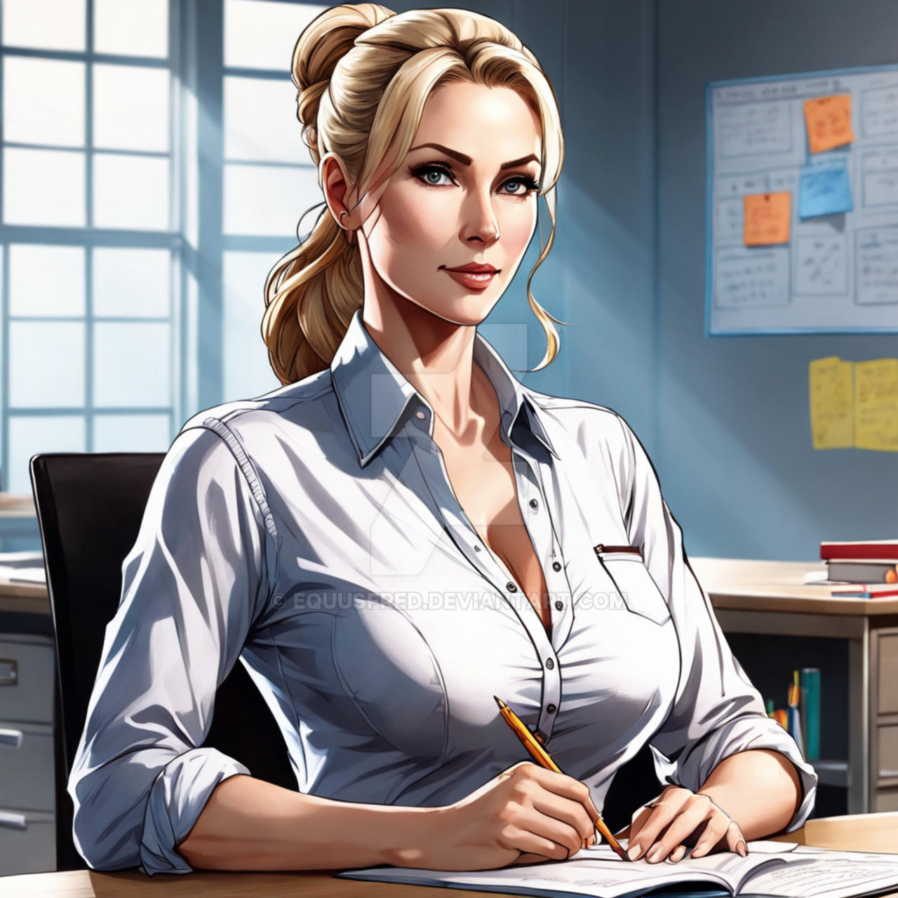 Teacher In The Classroom By Equusfred On Deviantart