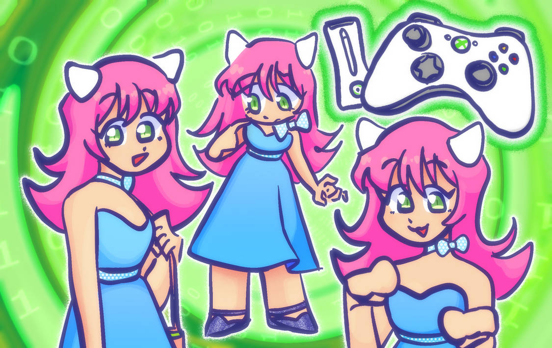 Xbox Cat Girl By Patentedyikes On Deviantart