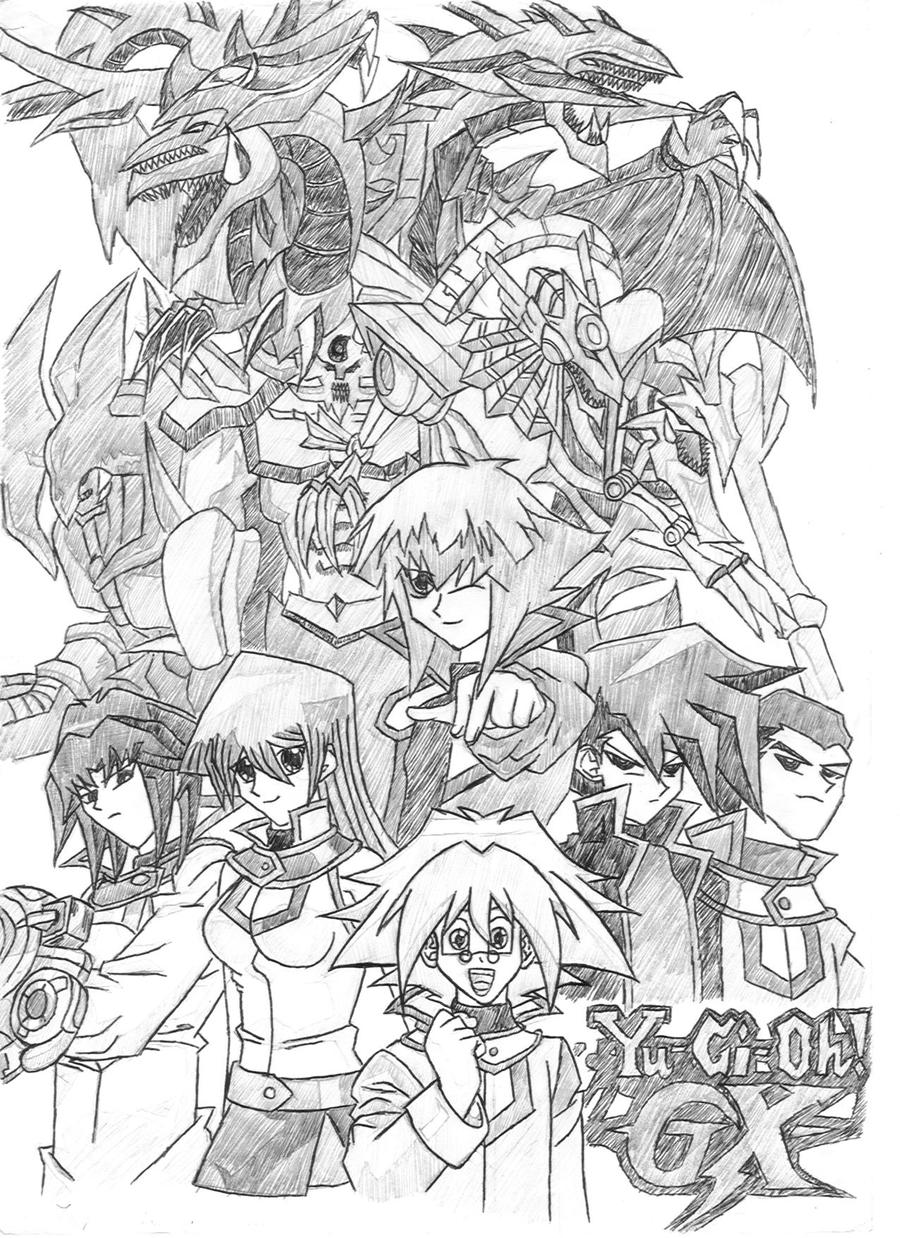 yu gi oh gx coloring pages