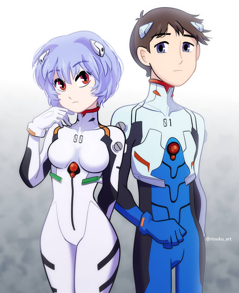 Shinji And Rei By Riouku On Deviantart