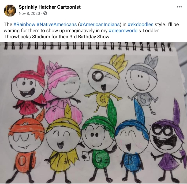 Rainbow Ek Doodles Facebook By Circleheadspokeworld On Deviantart