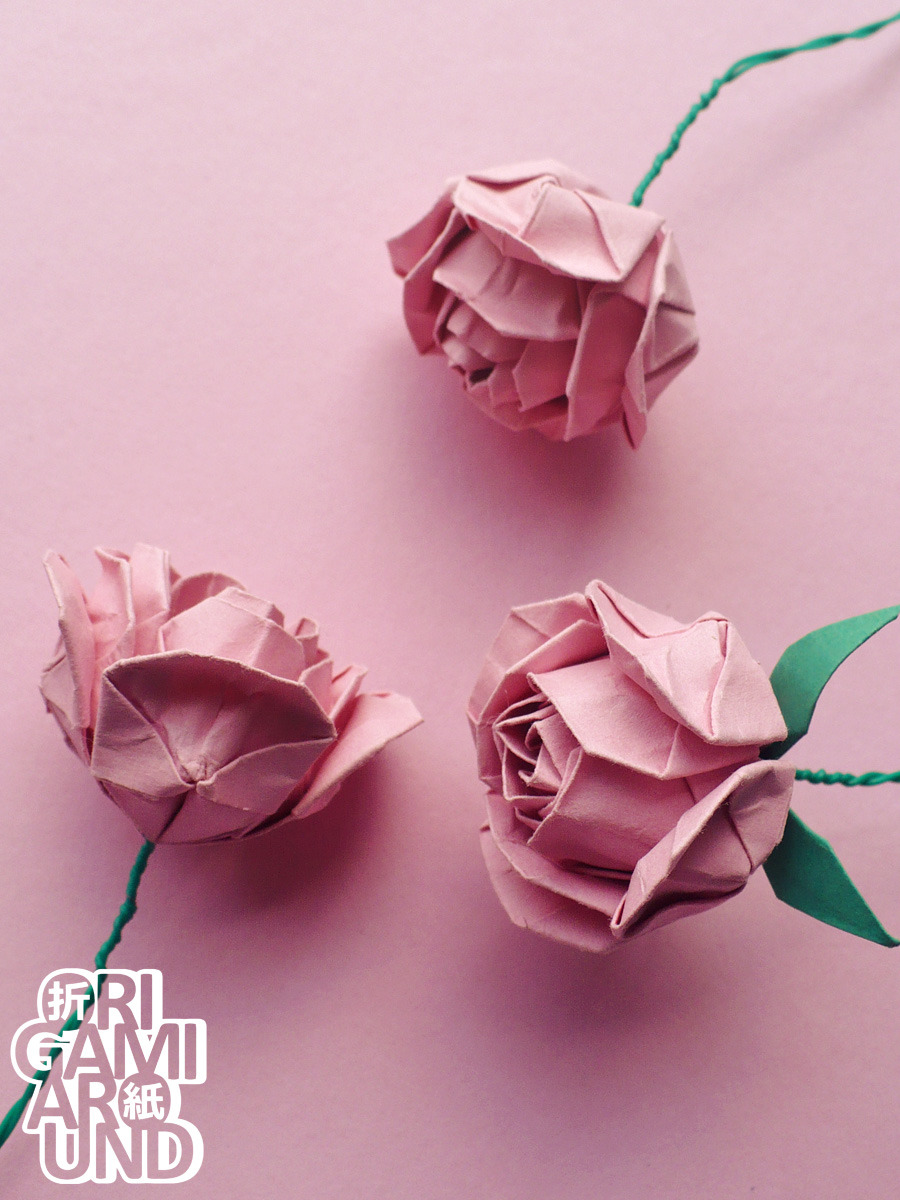 Easy Paper Rose Tutorial By Origamiaround On Deviantart