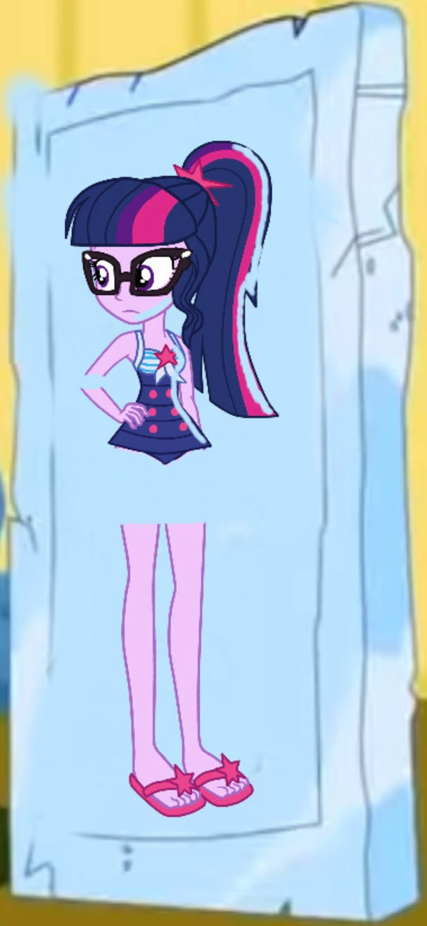 Sci Twilight In Her Swimsuit Frozen Solid By Matthew200432 On Deviantart