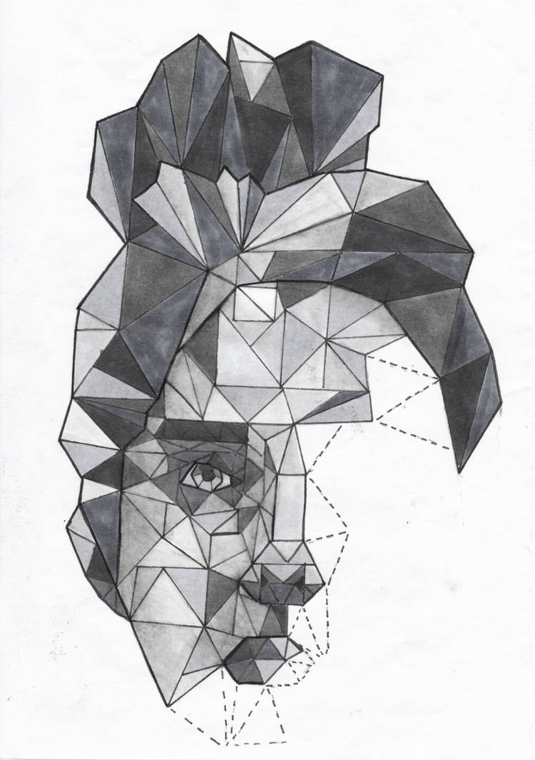 Low poly self-portrait by kprez on DeviantArt Low poly self-portrait by kprez on DeviantArt