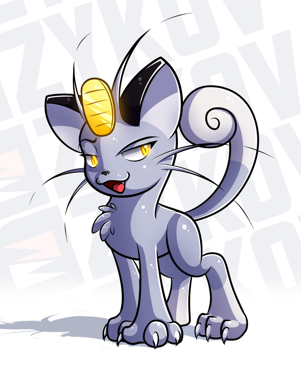 Alolan Meowth By Ikuvaito On Deviantart