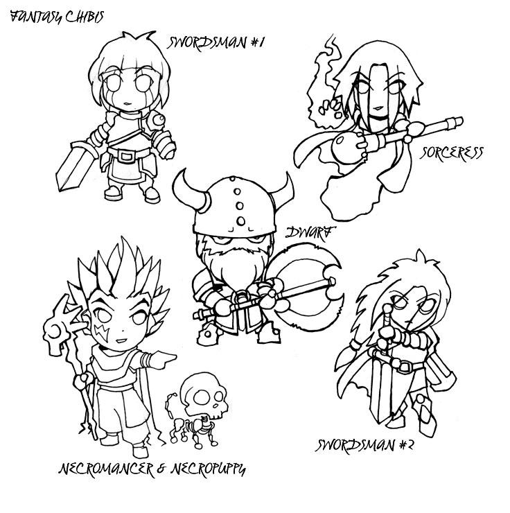 Fantasy chibis by zelgaris on DeviantArt