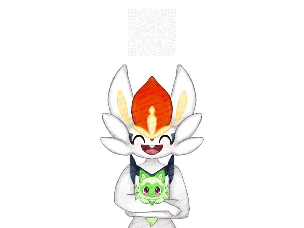 Just Cinderace And Sprigatito By Yamabe78 On Deviantart
