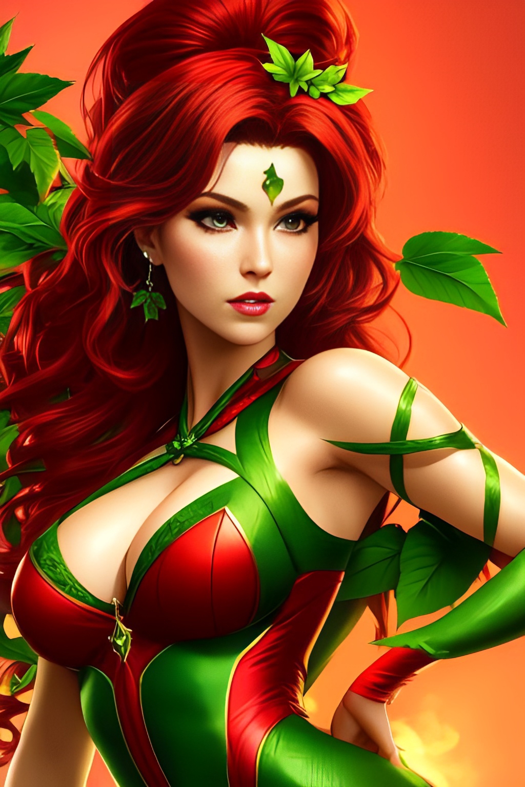 Poison Ivy Sexy By Evandro Marques Amv Ai Art By Evandromarquesamv On Deviantart