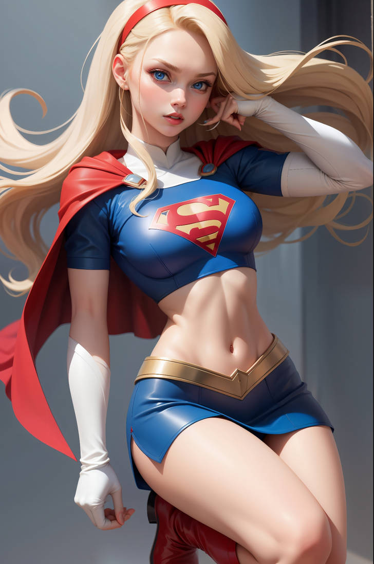 Supergirl Pin Up By Evandro Marques Amvai Art By Evandromarquesamv On