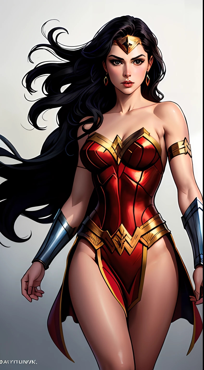 Wonder Woman Pin Up Sexy By Evandro Marques Amvai By Evandromarquesamv On Deviantart