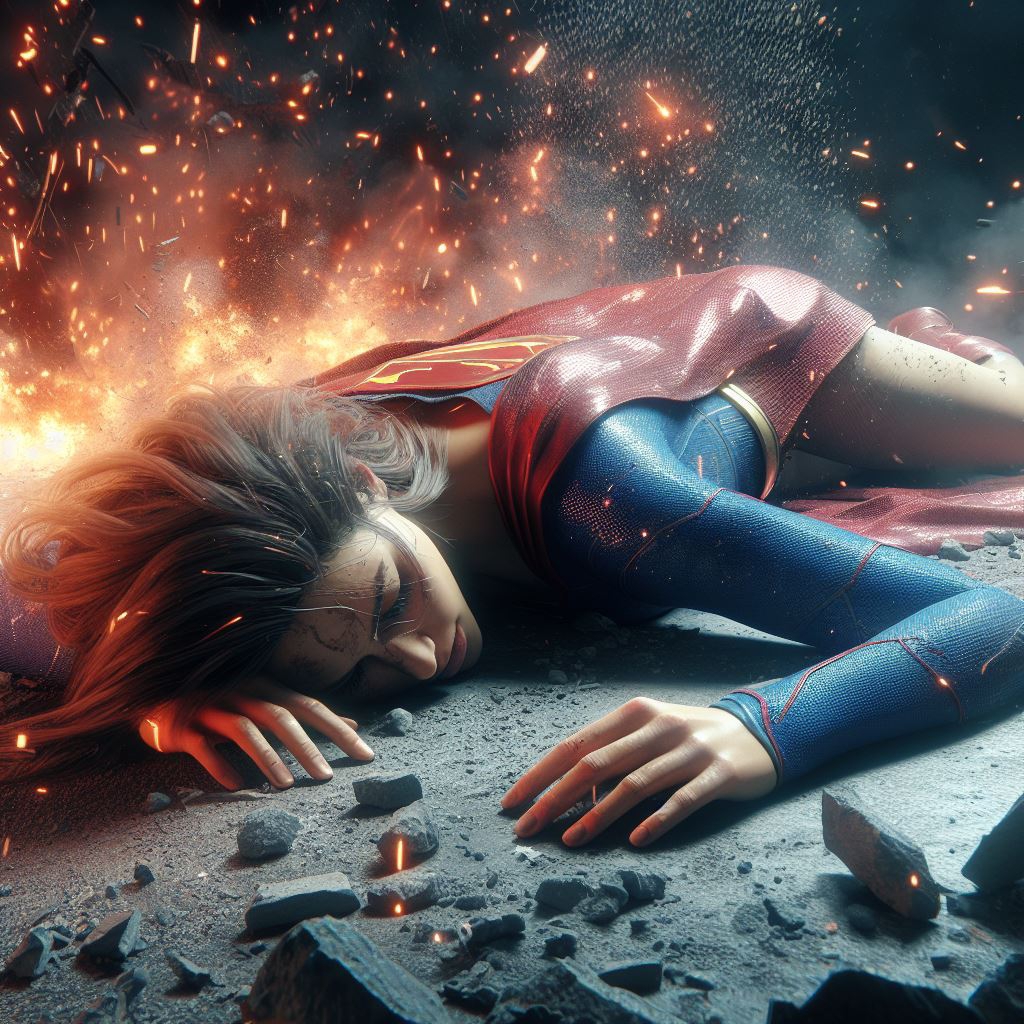 Supergirl Defeated By Her Enemies Ai Art By Evandromarquesamv On Deviantart