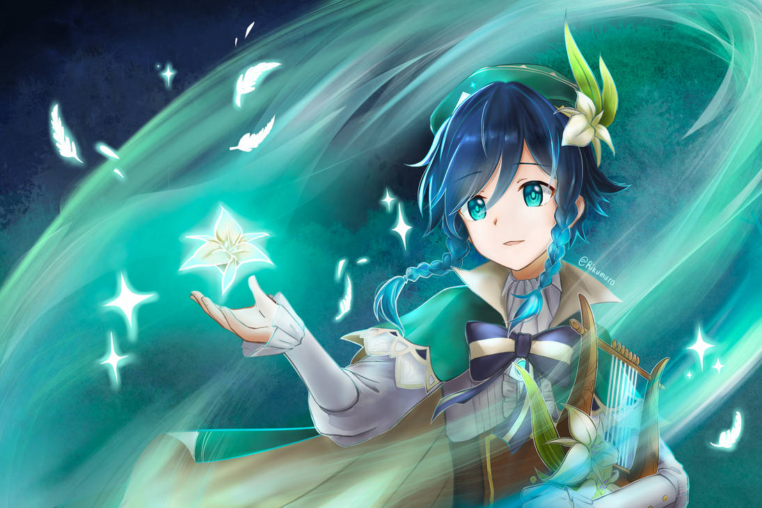 Venti Wallpaper The Windborne Bard Fan Art By Rkmr X On Deviantart