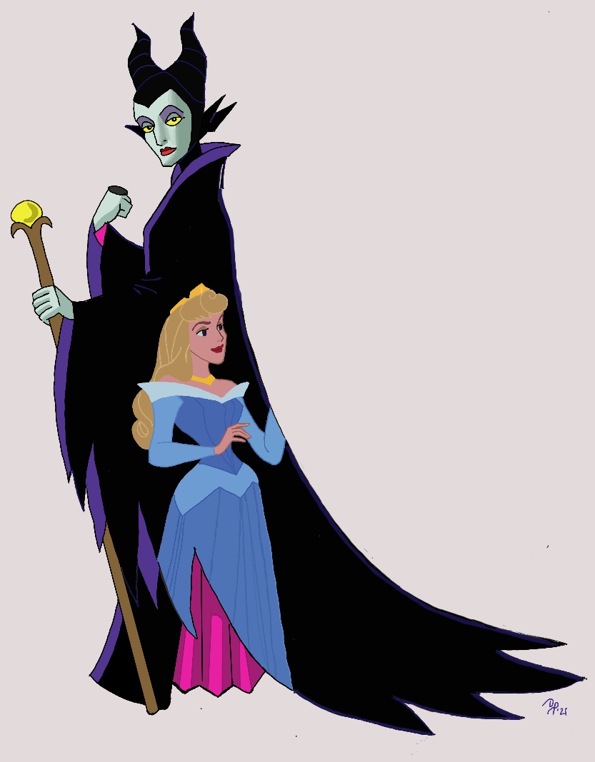 Maleficent And Princess Aurora By Dbpost On Deviantart