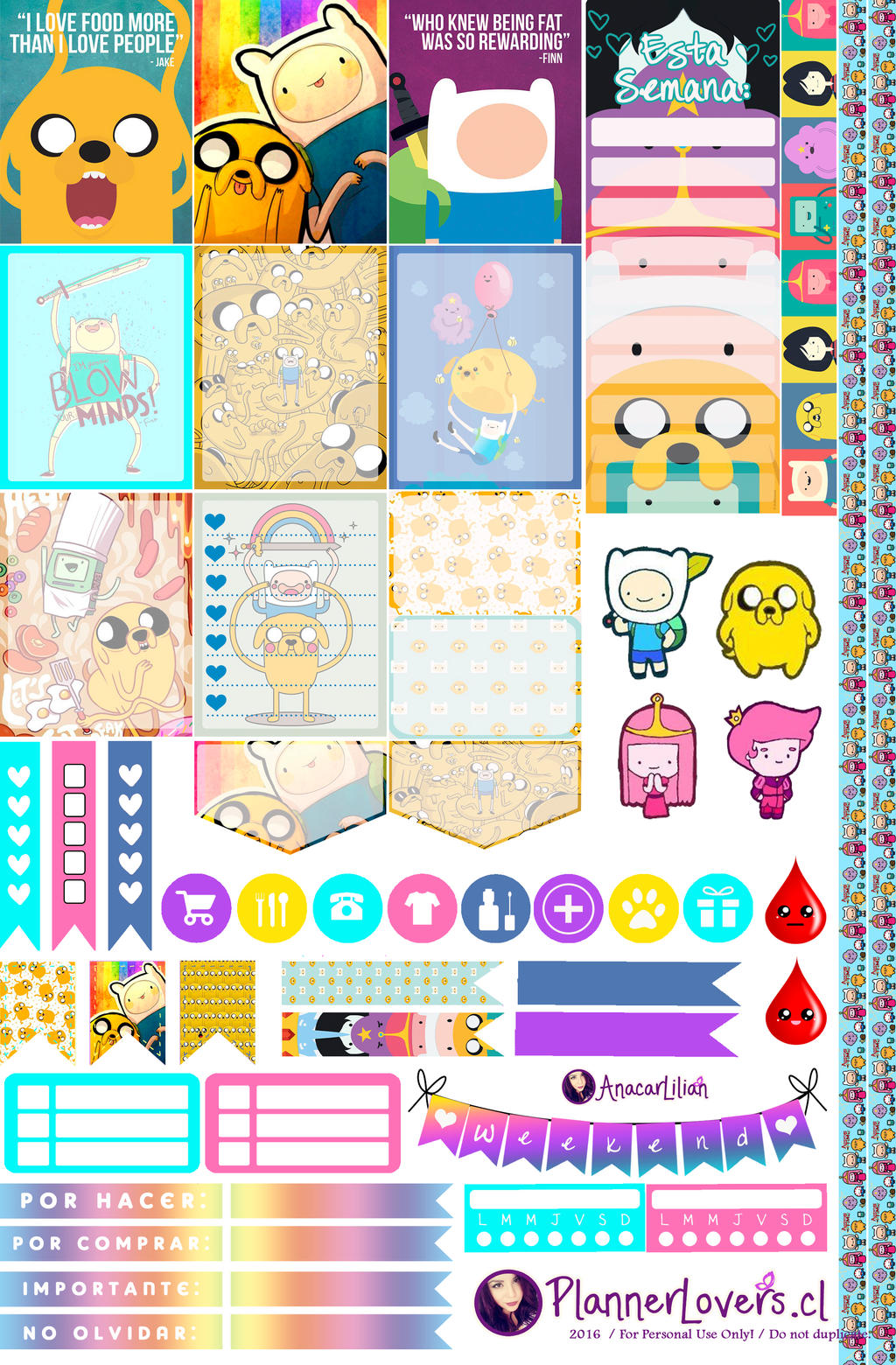 Adventure Time Free Printable Planner Stickers by AnacarLilian on ... Adventure Time Free Printable Planner Stickers by AnacarLilian on ...