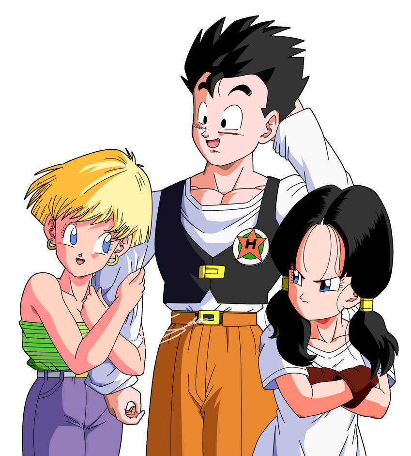 Erasa X Gohan X Videl By Teejee67 On Deviantart