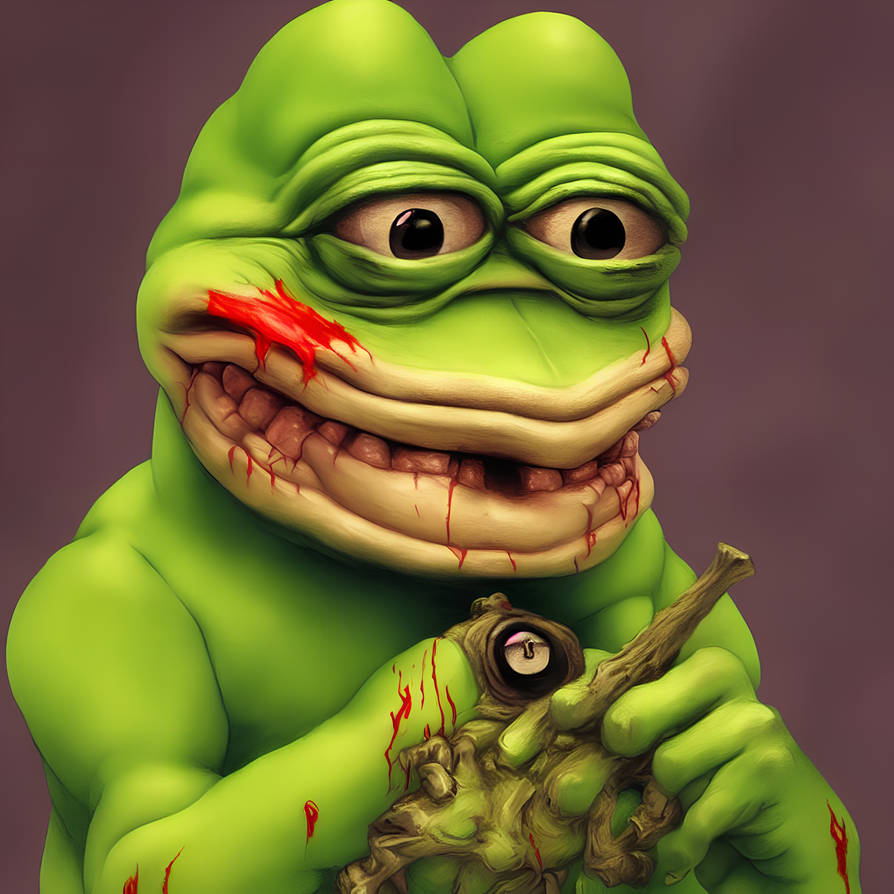 Creepy pepe frog creature by KolhoArts on DeviantArt Creepy pepe frog creature by KolhoArts on DeviantArt