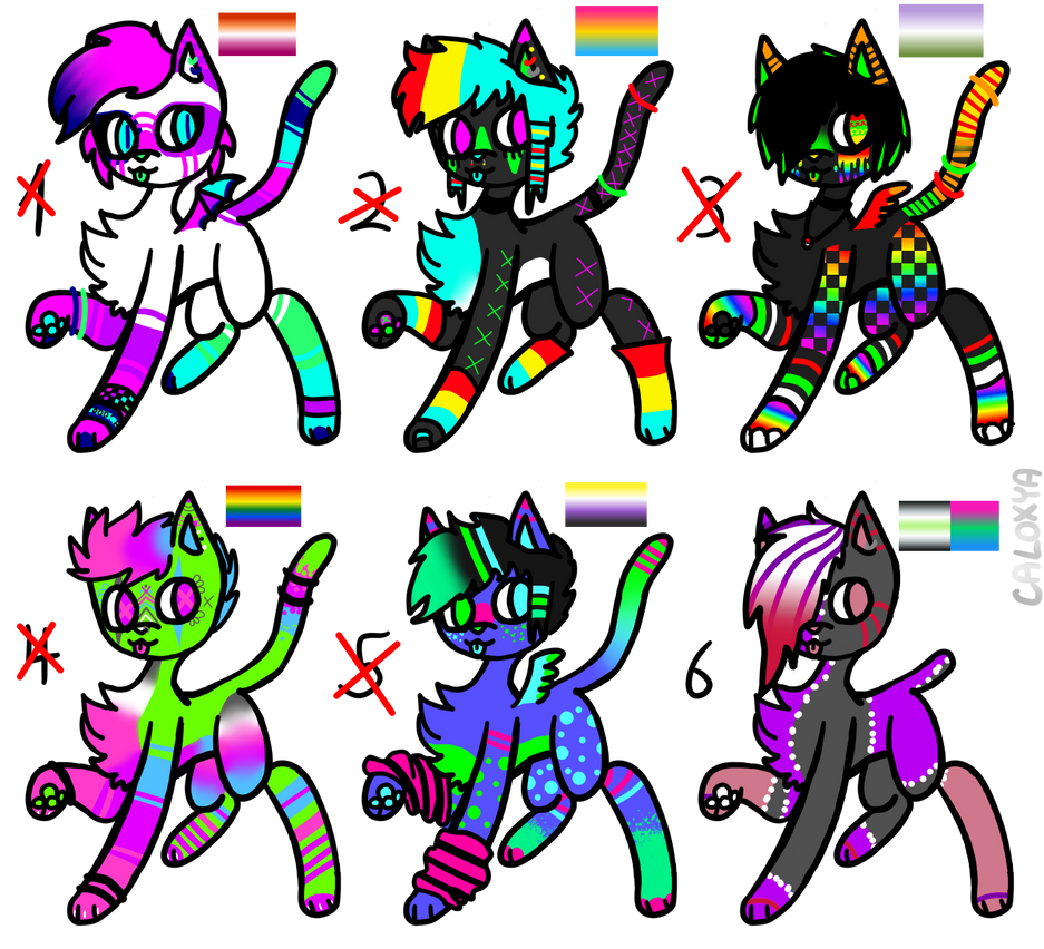 Sparkle Cat Adoptables 1 Left By Caloxya On Deviantart