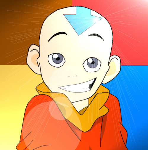 Aang is bald by krazzle on DeviantArt