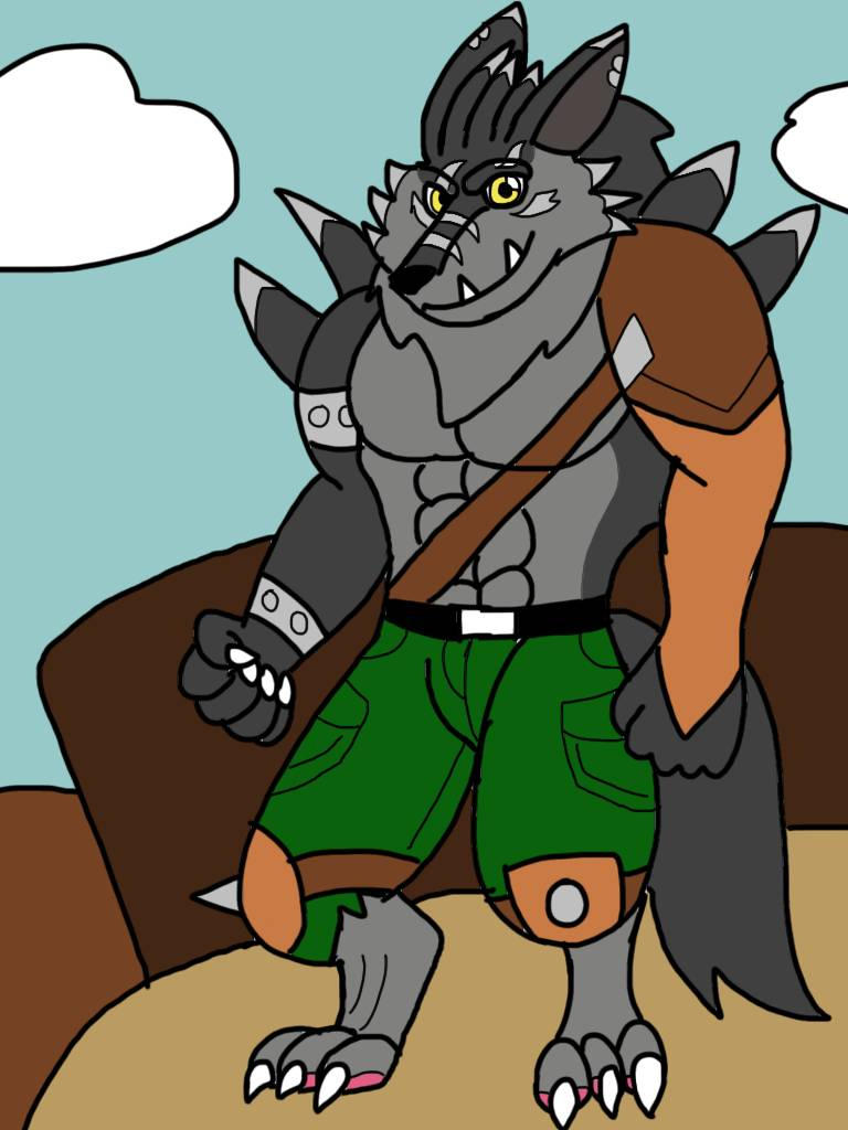 Black Weregarurumon By Leewolfx On Deviantart