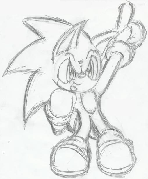 Chibi Sonic sketch by Azuroru on DeviantArt