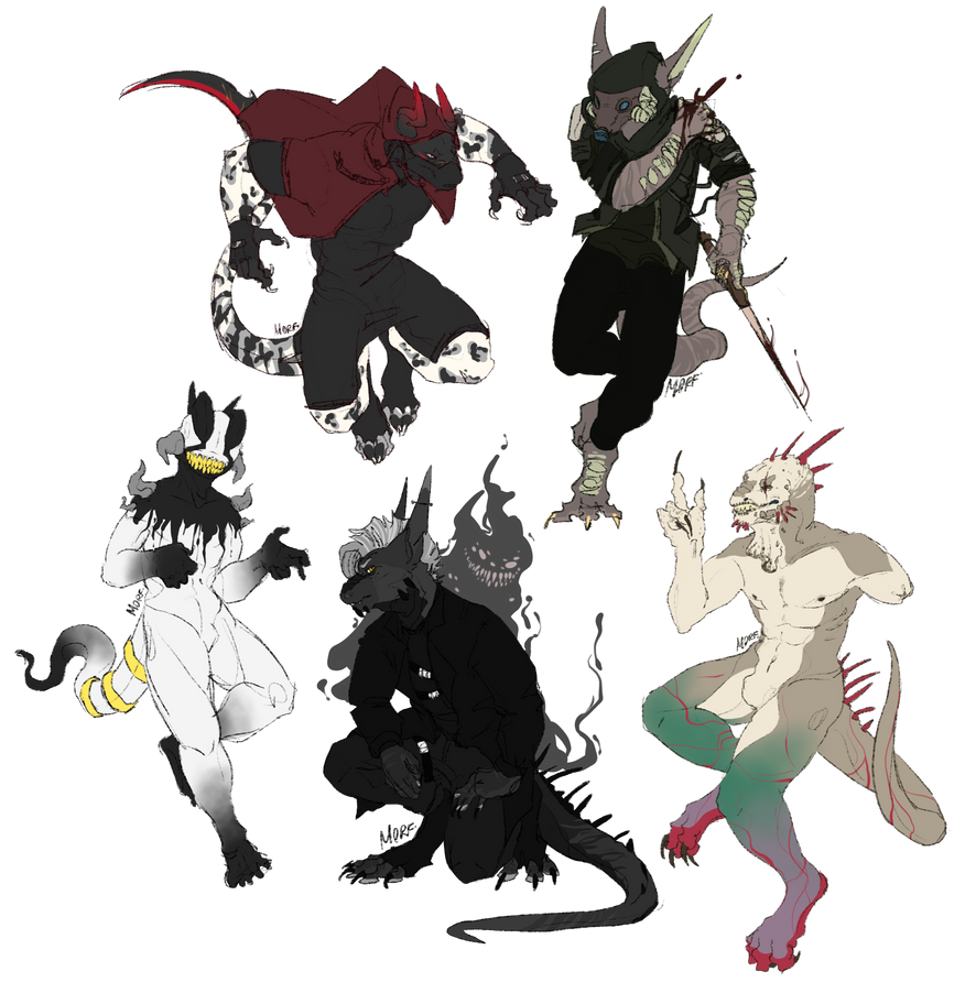 Commission Bunch 3 By Morf En On Deviantart