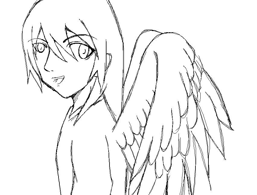 MS Paint Drawing--Angel by th3ama on DeviantArt