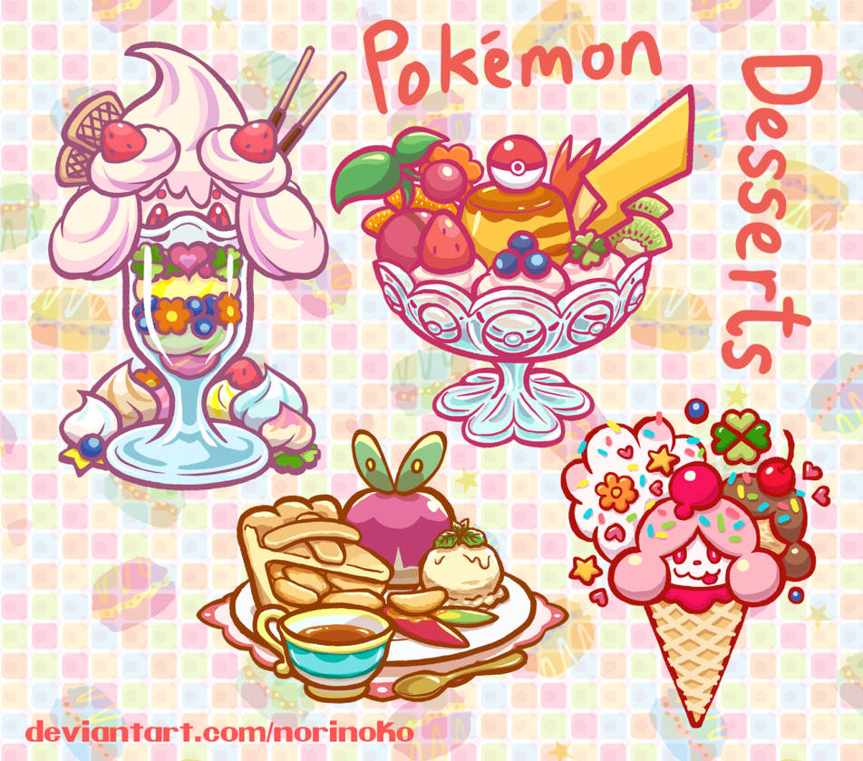 Pokemon Desserts By Norinoko On Deviantart