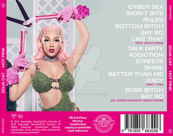 Doja Cat Hot Pink Back Cover Cd By Marilyncola On Deviantart