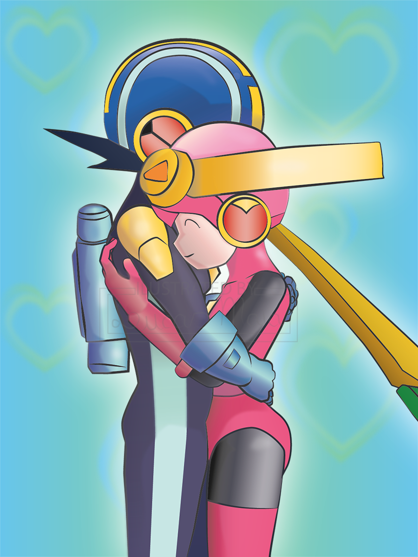 Megaman And Roll Nt Warrior By Lucasmaiadesigner On Deviantart