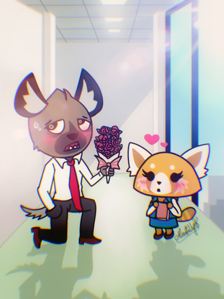 Aggretsuko Haida X Retsuko By Hinata1495 On Deviantart