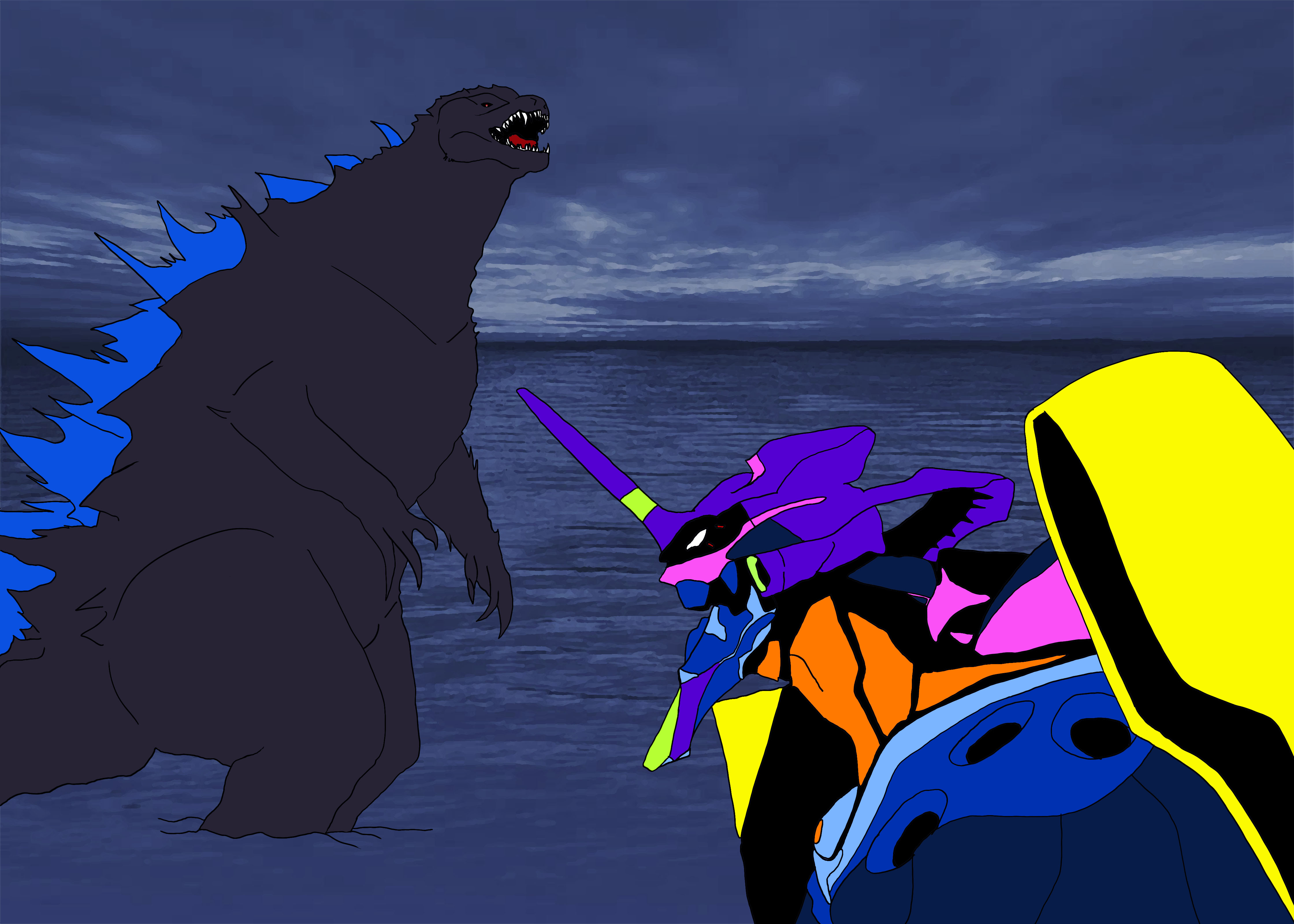 Godzilla Vs Eva Unit 01 by YourOrdinaryWeeb on DeviantArt Godzilla Vs Eva Unit 01 by YourOrdinaryWeeb on DeviantArt