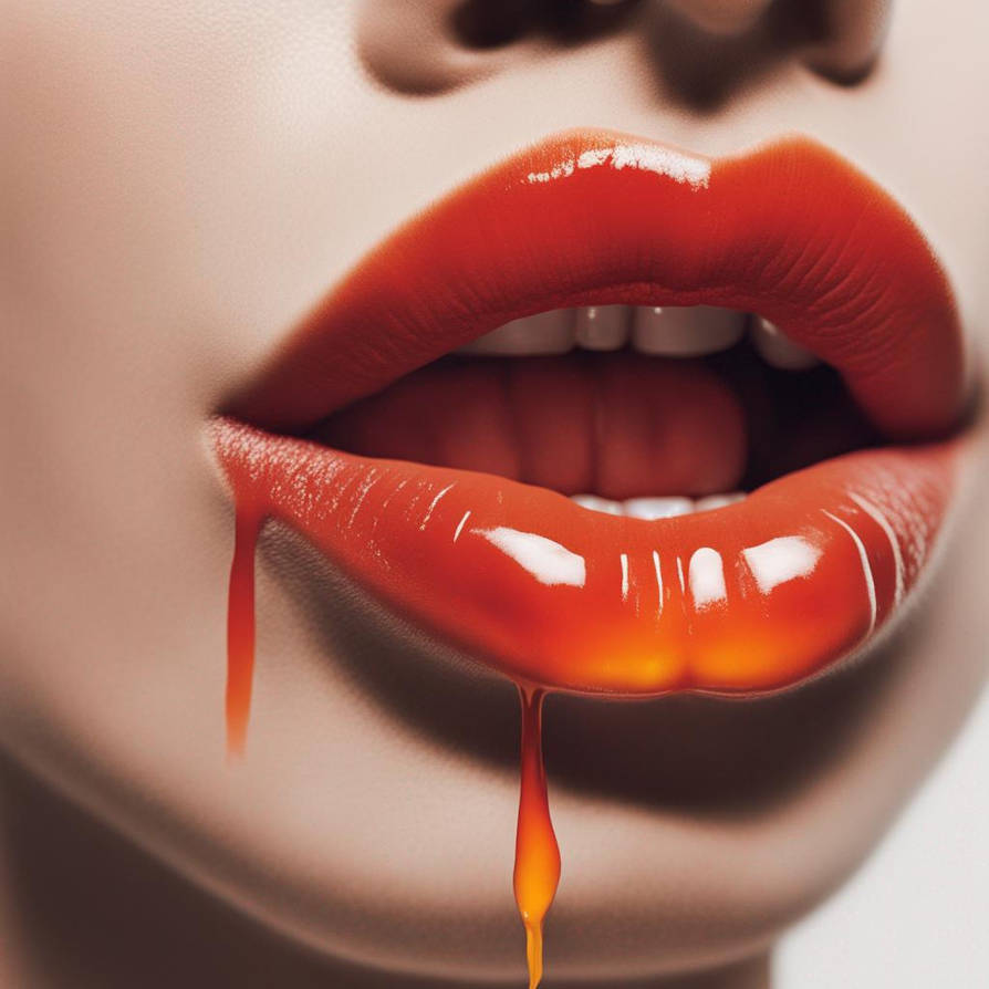 Dripping Lips 14 By Kissmeart On Deviantart