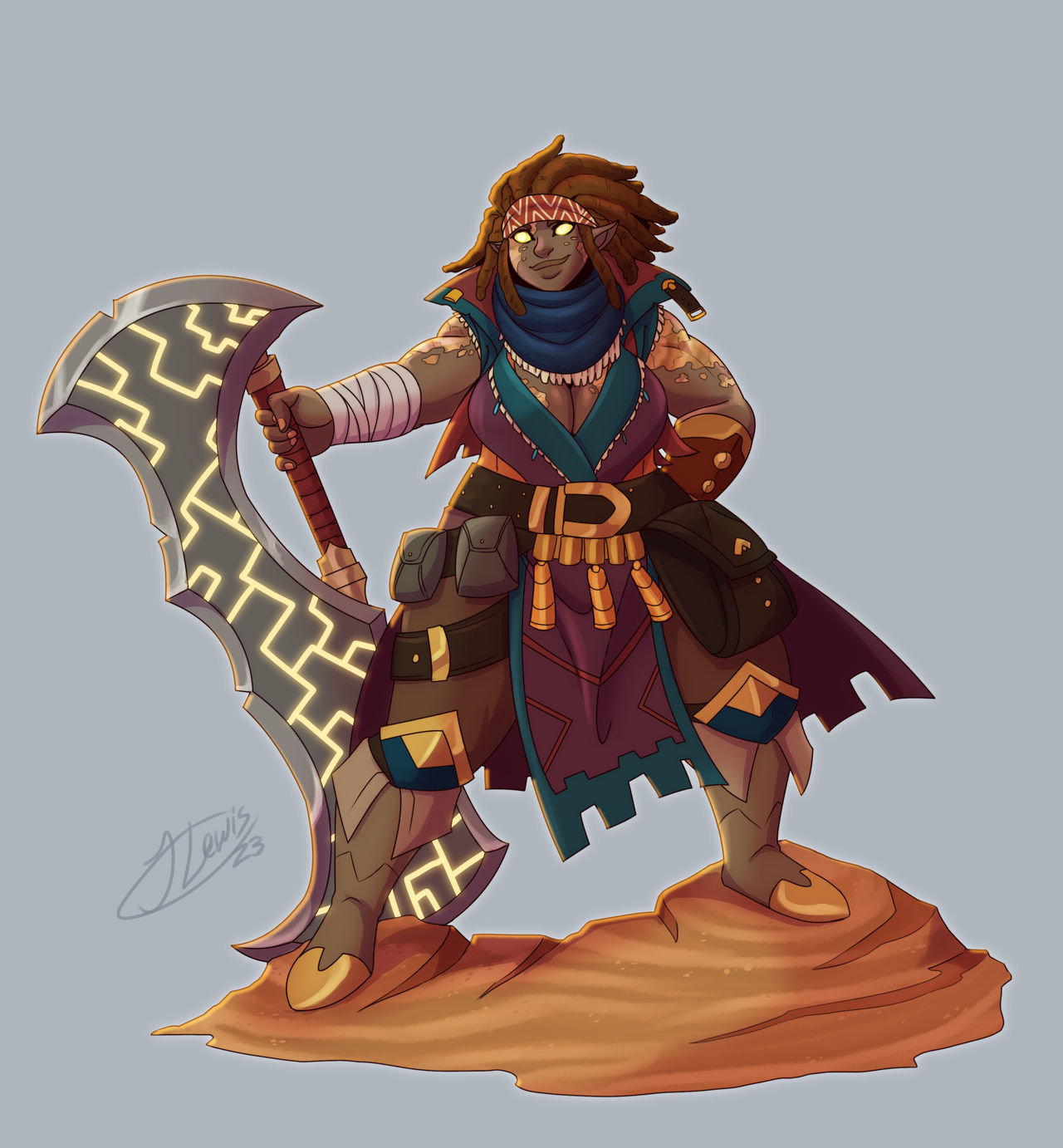 DND Commission: Earth Genasi Fighter by ThatweirdguyJosh on DeviantArt DND Commission: Earth Genasi Fighter by ThatweirdguyJosh on DeviantArt