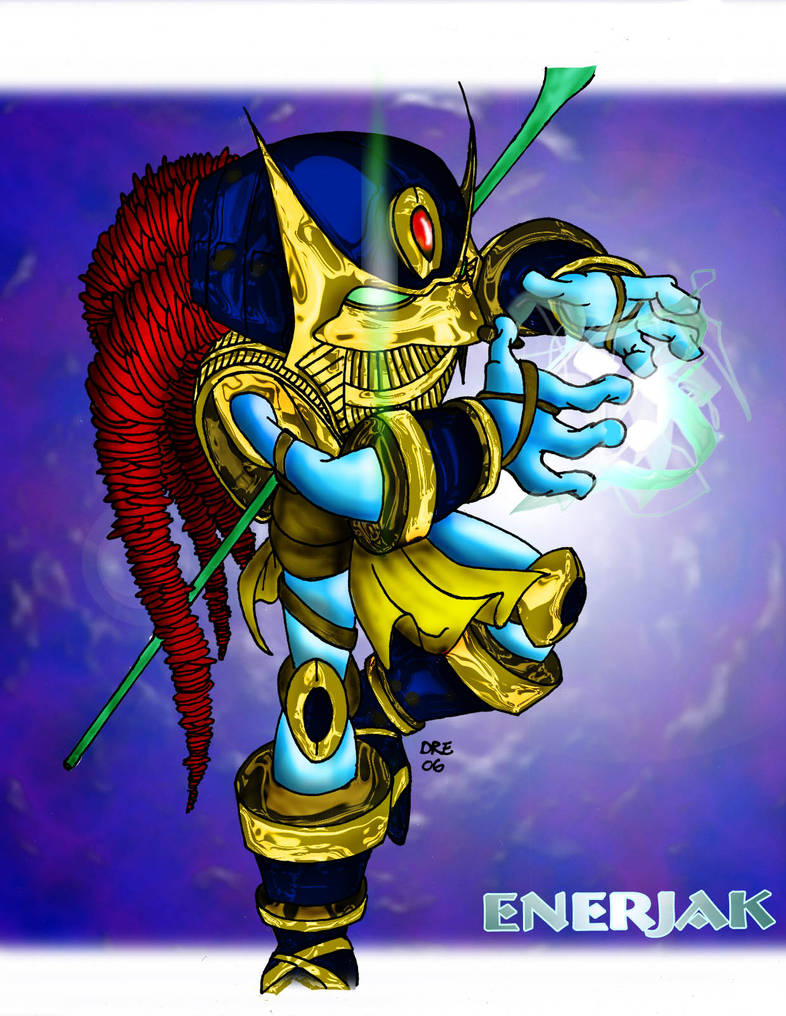 Enerjak coloured by HedgehoggerDR3 on DeviantArt