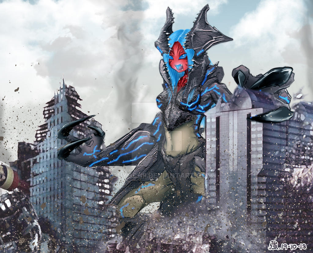 Kaiju Girl Raijin By Tsuyochii On Deviantart