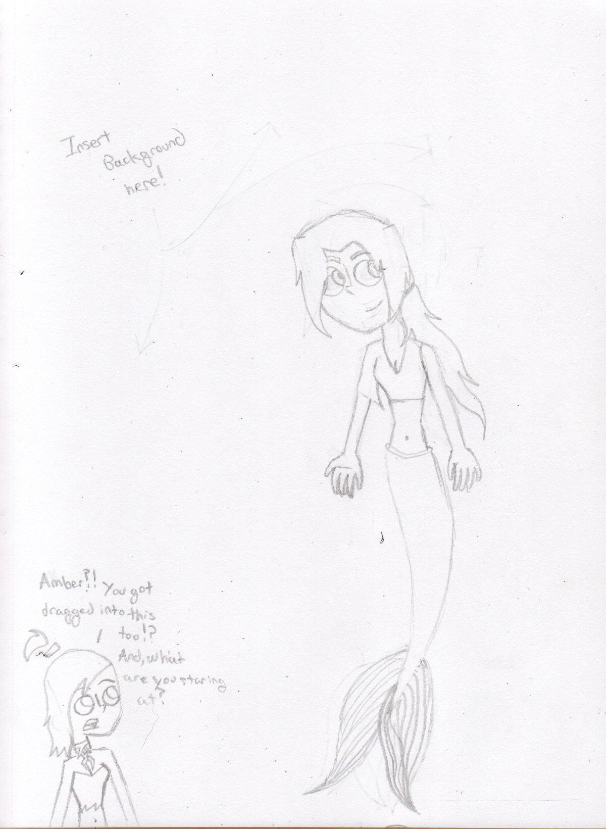 Collab: Amber Mermaid by TammyPhantom on DeviantArt