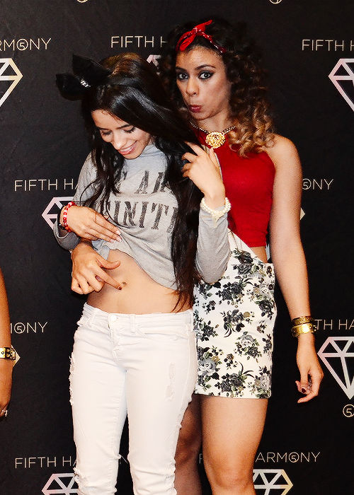 Dinah Jane Playing With Camila Cabellos Navel By Bcflannigan15 On