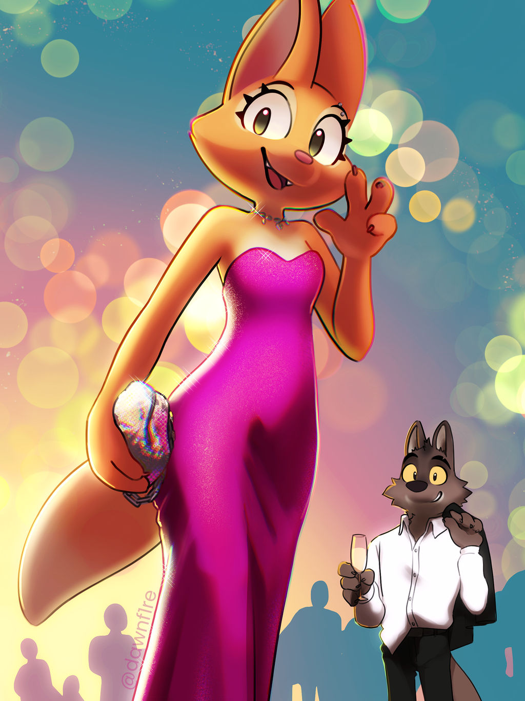 Diane Foxington Mr Wolf By Dawnf1re On Deviantart