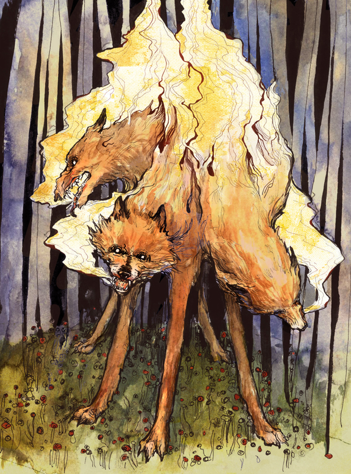 3 headed wolf by bluefooted on DeviantArt