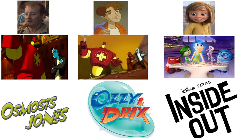 Osmosis Jones Ozzy And Drix And Inside Out By Evanh123 On Deviantart