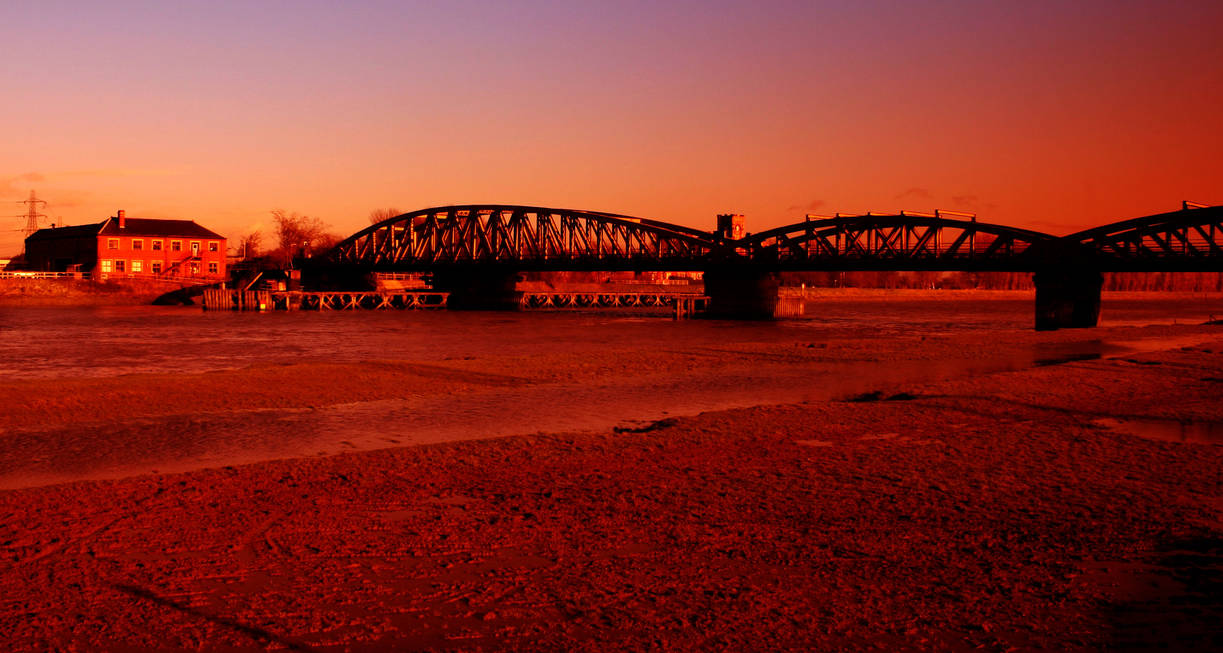 the old deeside train bridge by neilsprite on DeviantArt