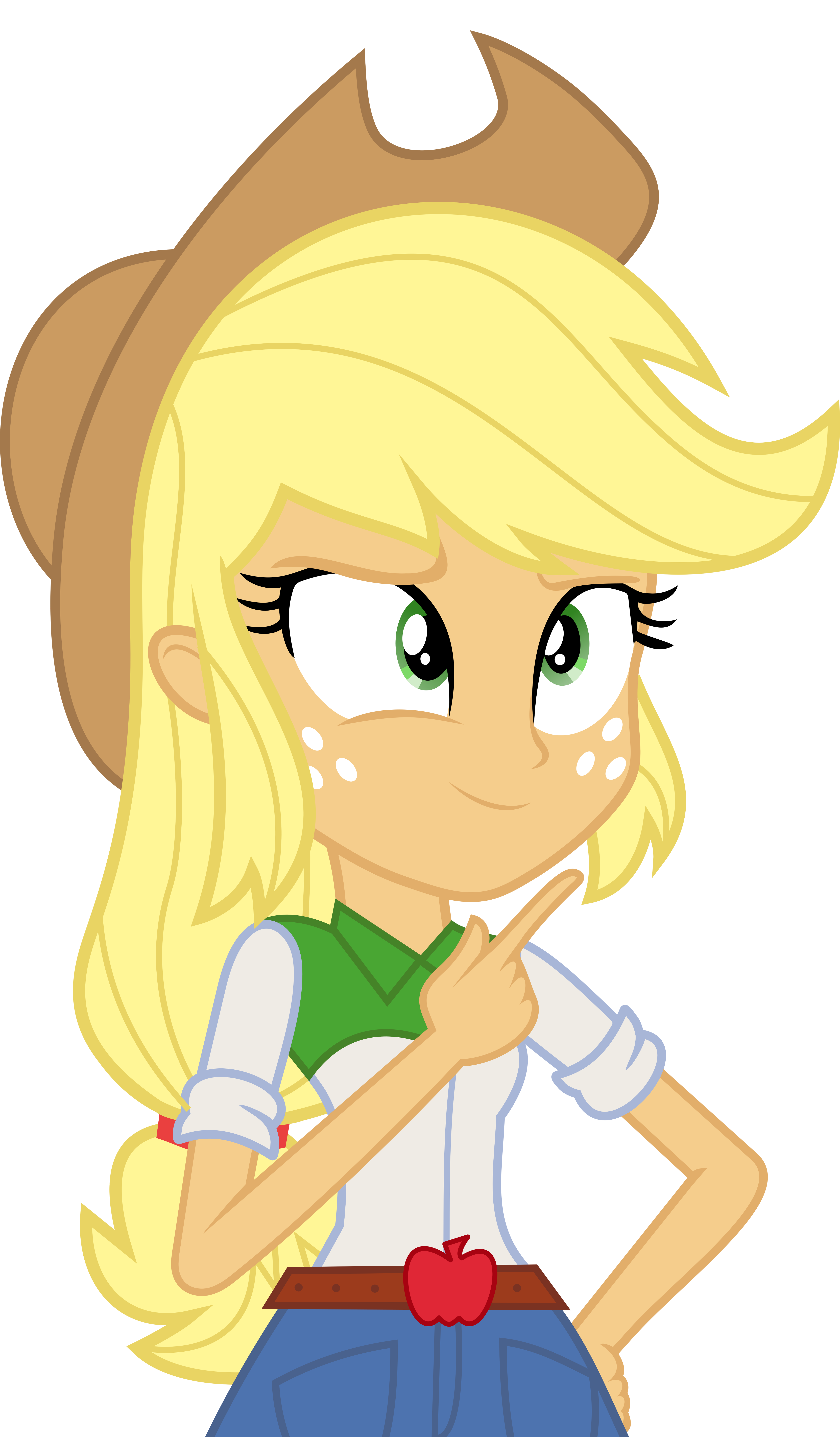 Mlp EqG 3 applejack (happy) vector by luckreza8 on DeviantArt Mlp EqG 3 applejack (happy) vector by luckreza8 on DeviantArt