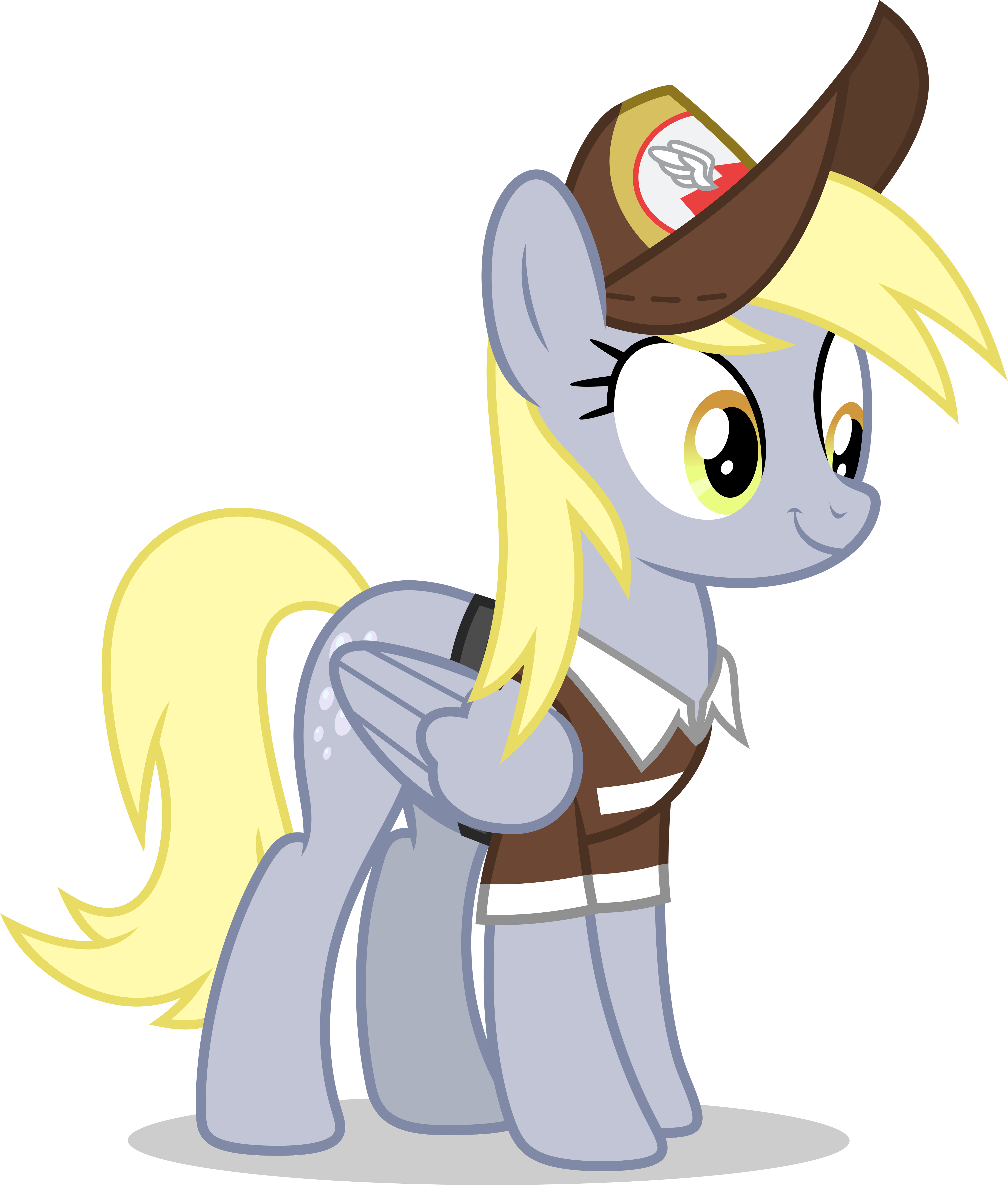 Mlp Fim Derpy Hooves Happy Vector By Luckreza8 On Deviantart