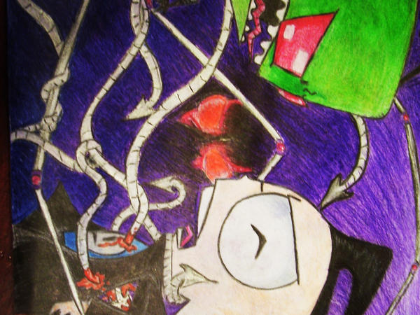 Zim and Dib's final battle by ApocalypticMongoloid on DeviantArt